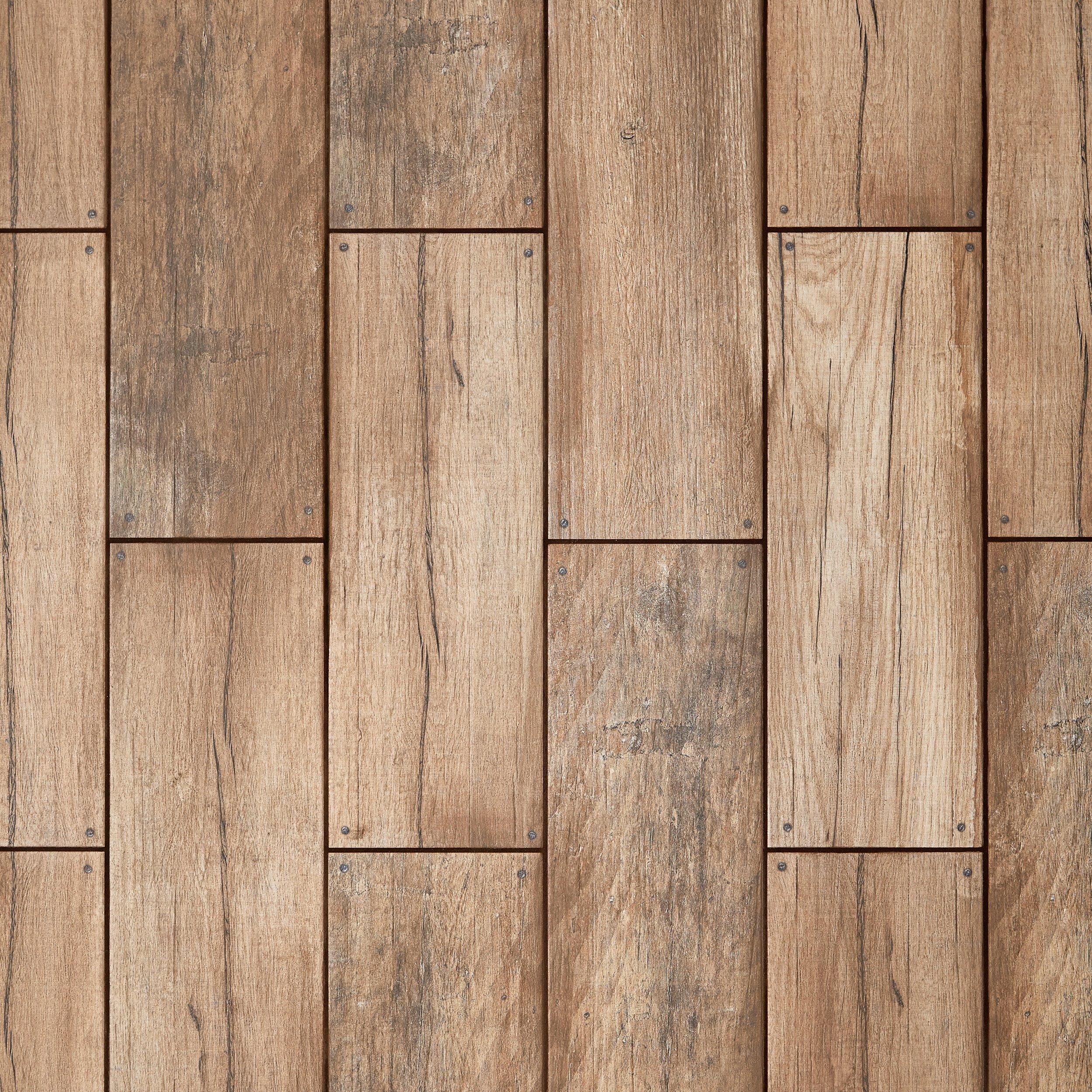 Brunswick Oak Wood Plank Ceramic Tile 7 X 24 100106897 Floor And
