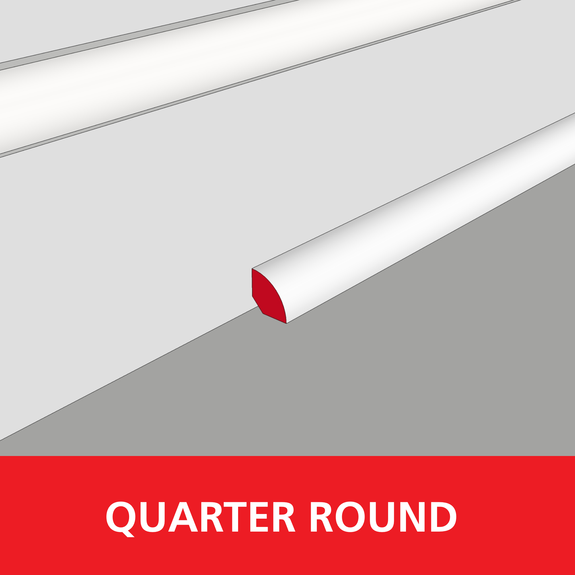 What is a quarter round?